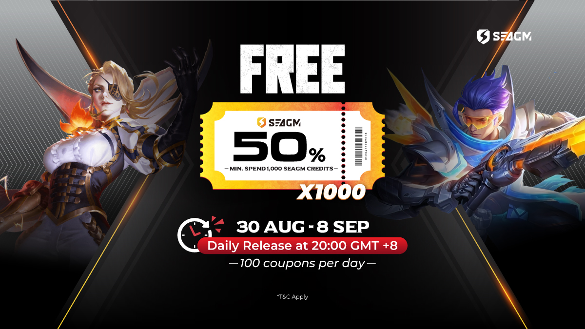 50% Discounts Coupons for HOK & MLBB! - SEAGM News