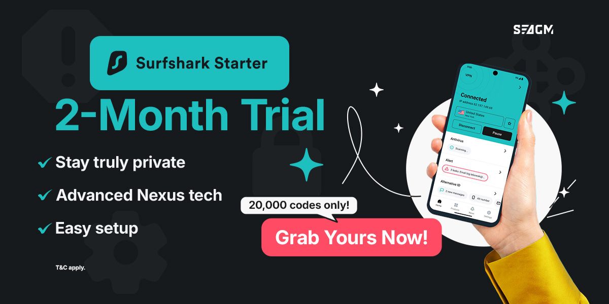 Protect Your Privacy with Surfshark STARTER – 2-Month Trial for Only ...